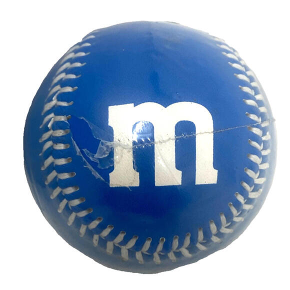 Other | Mms World Blue Logo Lentil Baseball Mat Ball New Read ...